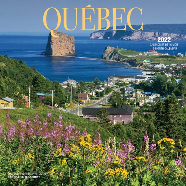 BrownTrout Publishers Quebec 2022 12 x 12 Inch Monthly Square Wall ...