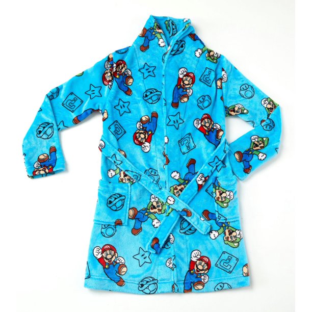 SUPER MARIO BLUE SOFT ROBE - Walmart.ca