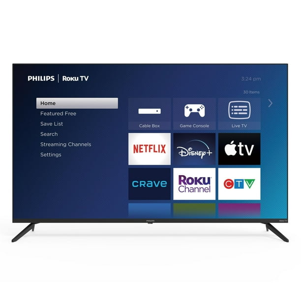 Philips 50" 4K Ultra HD (2160p) Roku Smart LED TV, HDR10 (50PUL6643/F6 ...