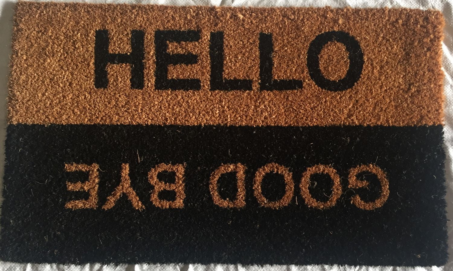 Mainstays Coco "Hello and Good Bye" Door Mat | Walmart Canada