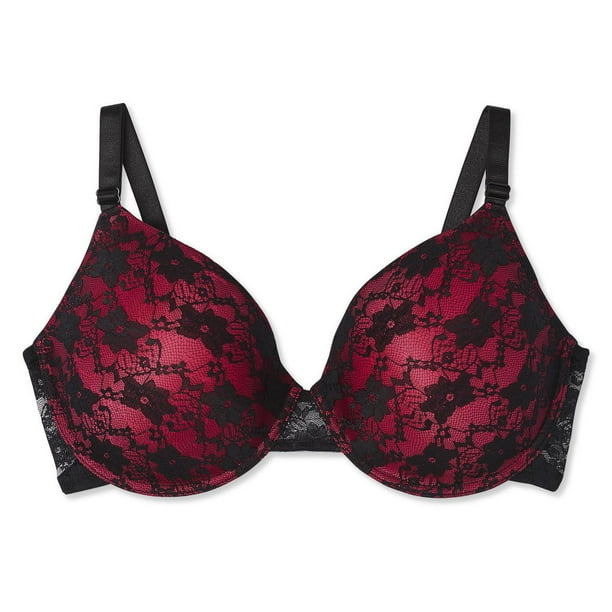 George Plus Women's Molded Lace T-shirt Bra, Sizes C38-42, D36-42, DD38 ...