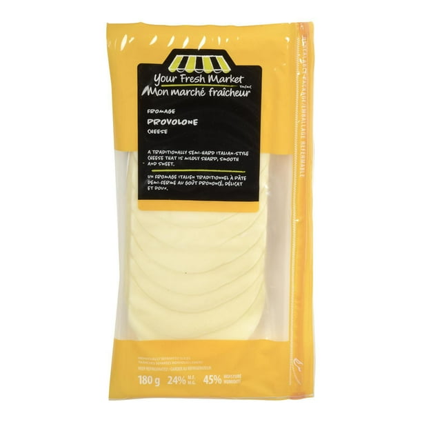 Your Fresh Market Provolone Sliced Cheese 24% Mf - Walmart.ca
