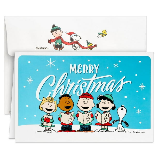 Connections from Hallmark Peanuts Gang Singing Boxed Christmas Cards ...