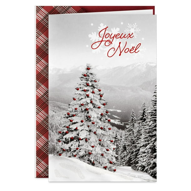 DaySpring Snowy Tree French-Language Boxed Christmas Cards, Pack of 20 ...