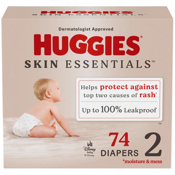 Huggies Skin Essentials Baby Diapers, Size NB-6, 84-42 Count, Size NB-6 ...