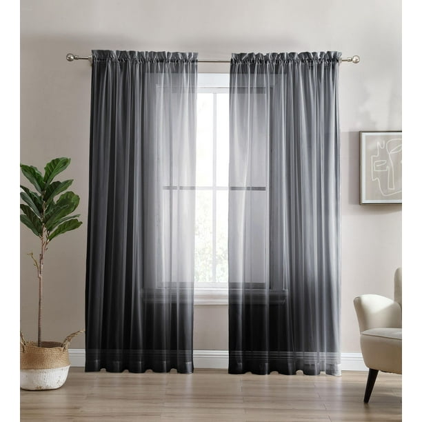 Sheer Window Panel - 2 Pack - Walmart.ca