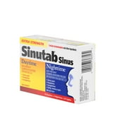 Sinutab Extra Strength Sinus Caplets, Daytime & Nighttime, Convenience ...