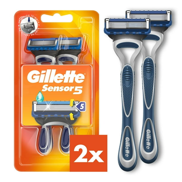Gillette Sensor5 Men's Disposable Razors, 2 Count - Walmart.ca