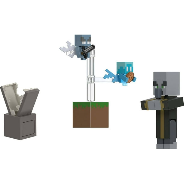 Minecraft Evoker and Magic Mobs Toys, 2-Pack of Action Figures, Gifts ...