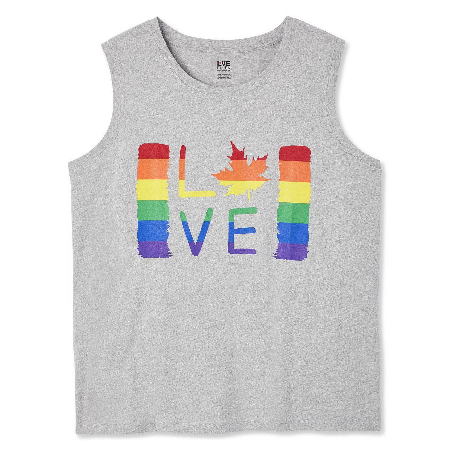 LOVE Ellen DeGeneres Love Leaf Rainbow Plus Tank Top | Walmart Canada