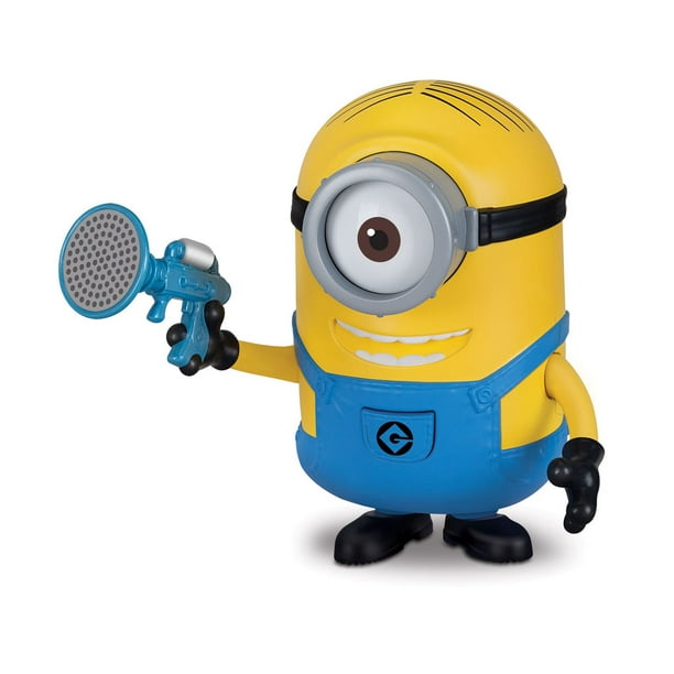 Despicable Me 3 Deluxe Talking Stuart Action Figure with Blaster Minion ...