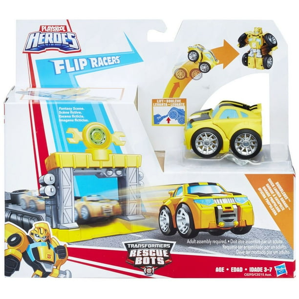 Playskool Heroes Transformers Rescue Bots Flip Racers Bumblebee Quick ...