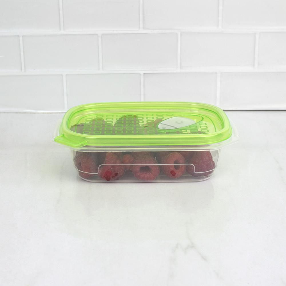 Home Basics 12 Piece Plastic Food Storage Container Set with Vented ...