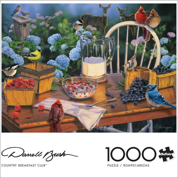 Buffalo Games - Darrell Bush - Country Breakfast Club - 1000 Piece ...
