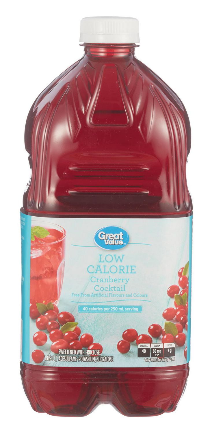 Great Value Light Cranberry Cocktail | Walmart Canada
