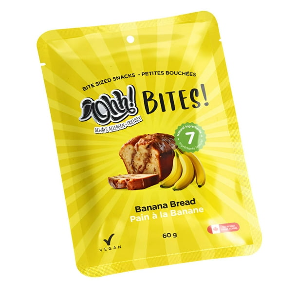 Ohh! Bites Banana Bread Snacking Bites (60g) - Walmart.ca