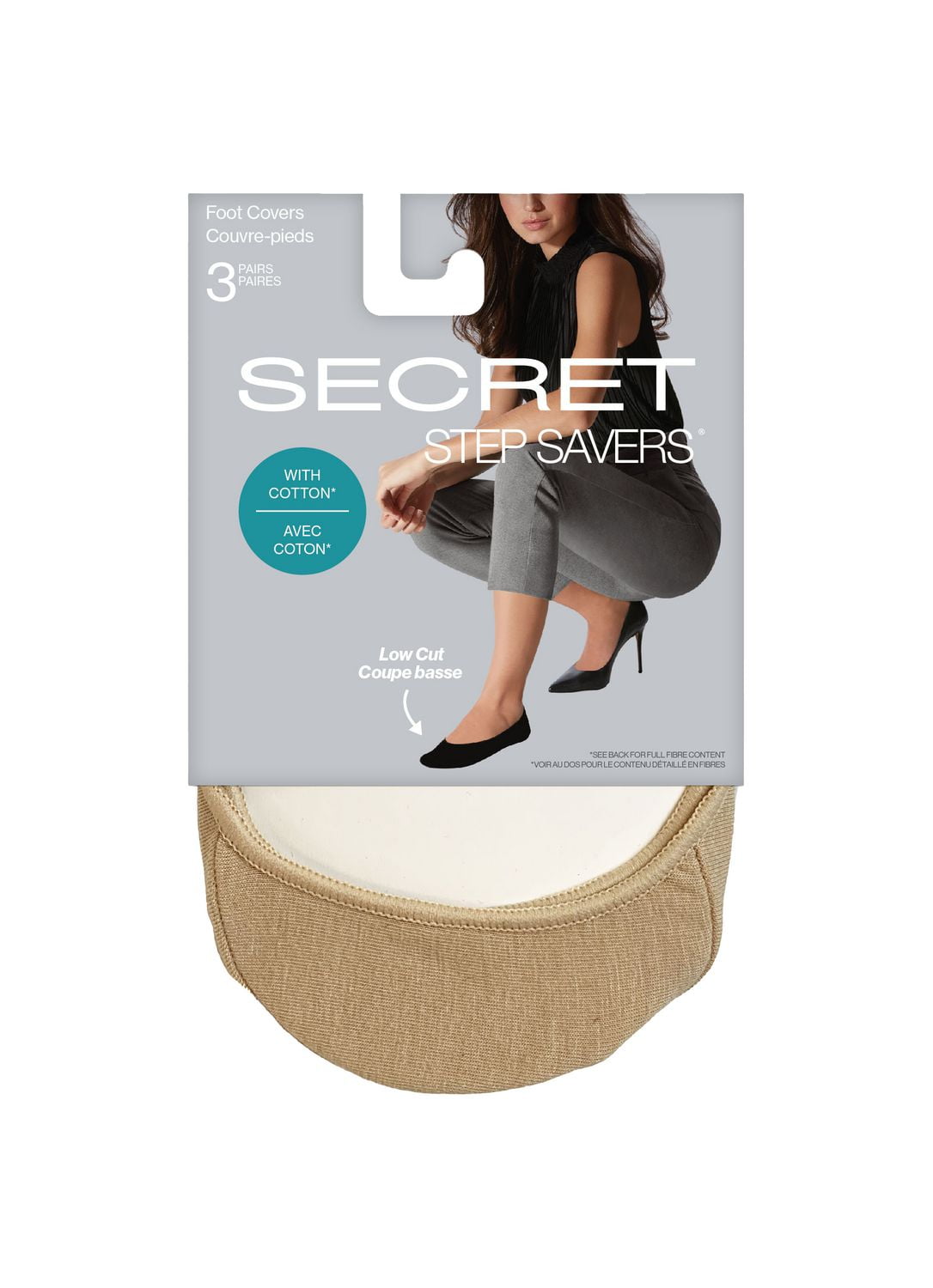 Click here for Secret Step Savers 3pk Foot Covers One Size prices