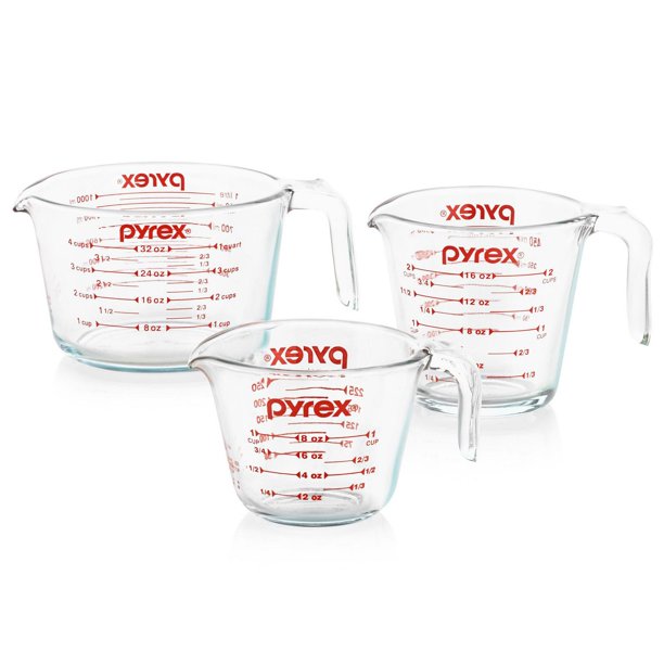 Pyrex® 3-pc Glass Measuring Cup Set - Walmart.ca