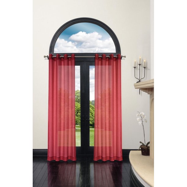 Safdie & Co. Curtain Bella Batiste 86L Real Red - Walmart.ca