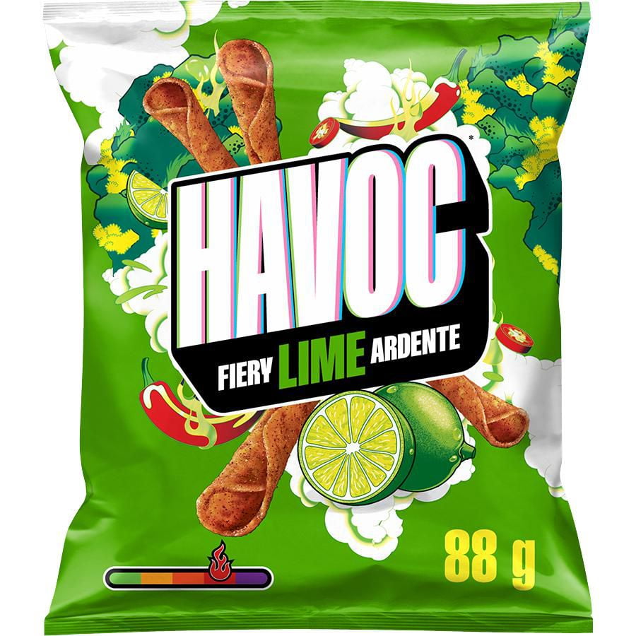 Click here for Havoc Fiery Lime Flavoured Rolled Tortilla Chips... prices