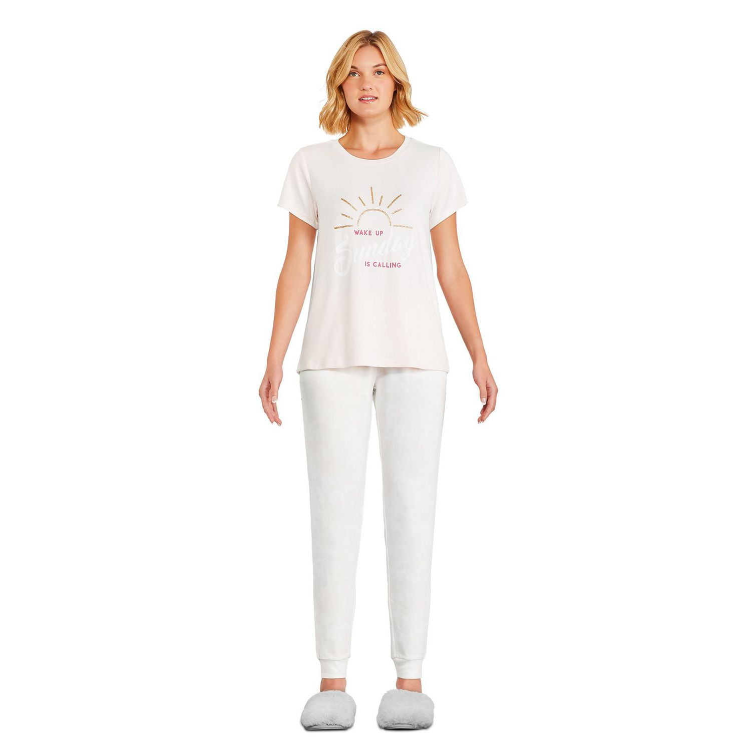 Click here for George Womens Hacci Pajamas 2-Piece Set L prices