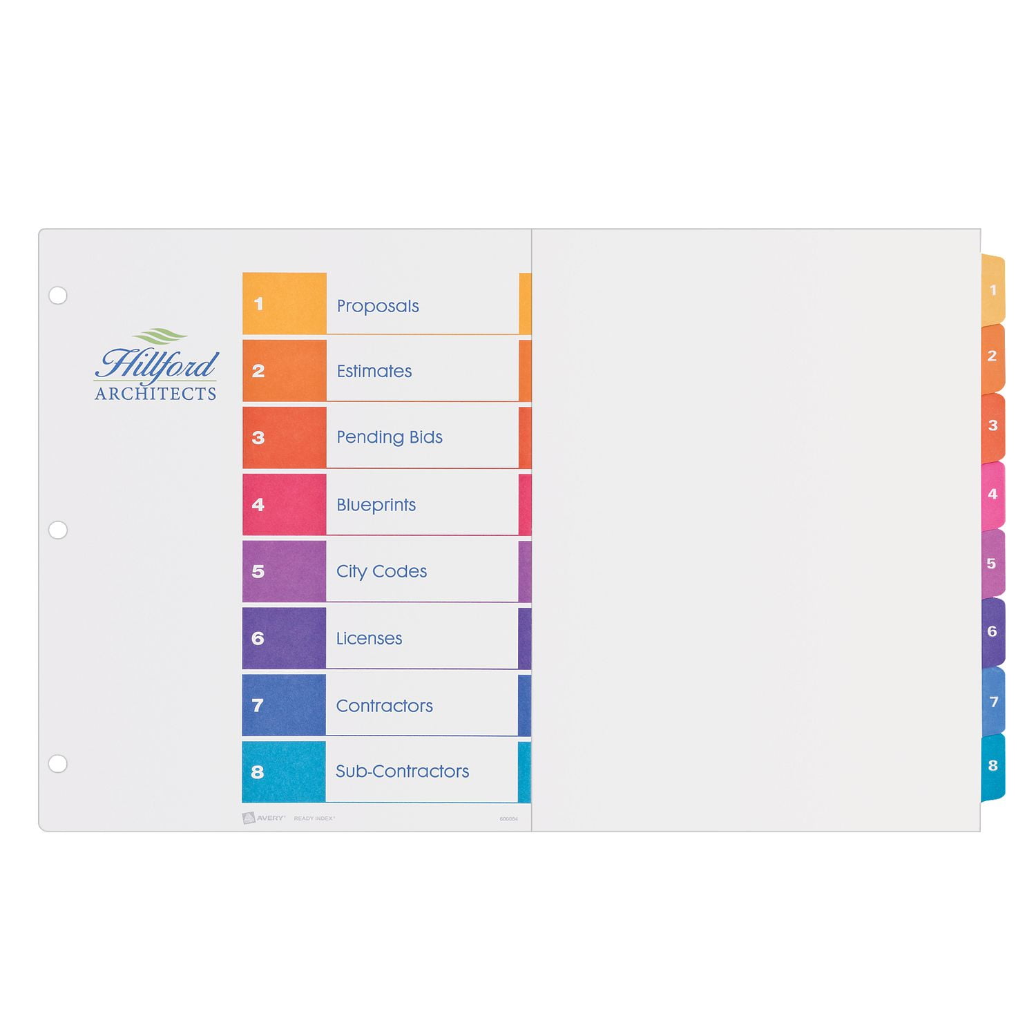 Avery® Ready Index® Table of Contents Dividers 11148, 11 Avery® Ready Index® Table of Contents Dividers 11148, 11
