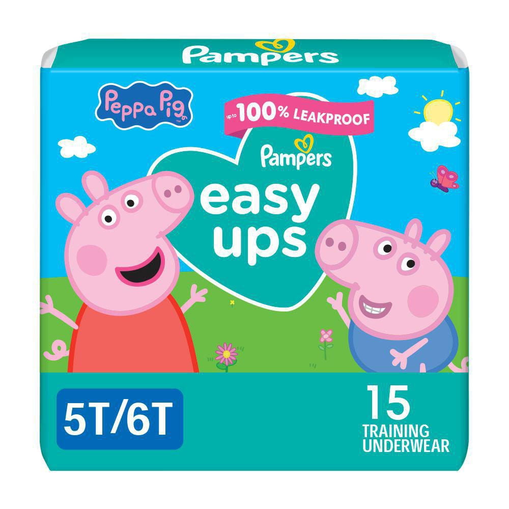Pampers Easy Ups Training Underwear Peppa Pig Size 7 (5T6T) - Walmart.ca