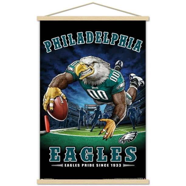 NFL Philadelphia Eagles - End Zone 17 Wall Poster with Magnetic Frame ...