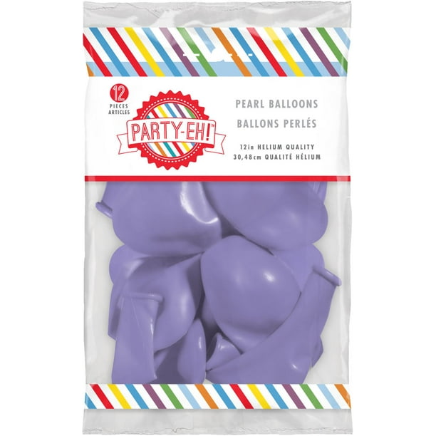Party-Eh! Latex Balloons, 12 Pearl Lilac Balloons - Walmart.ca