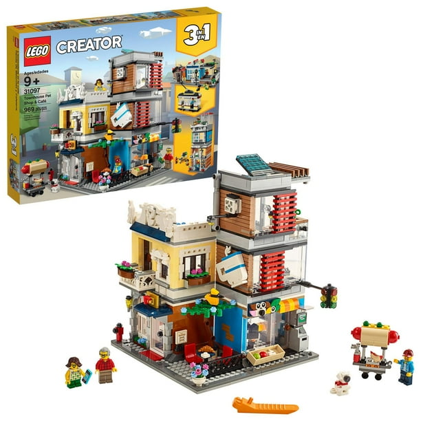 LEGO Creator 3in1 Townhouse Pet Shop and Café 31097 Toy Building Kit ...