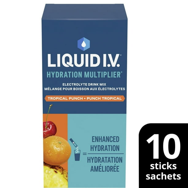 Liquid IV Hydration Multiplier, Electrolyte Drink Mix Electrolyte ...