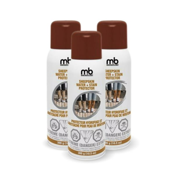 M&B Sheepskin Water + Stain Protector 3PK - 300g/10.5oz, Protect ...
