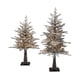 Holiday Time Set of 2 Flocked Snowy Christmas Trees - Walmart.ca