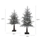 Holiday Time Set of 2 Flocked Snowy Christmas Trees - Walmart.ca