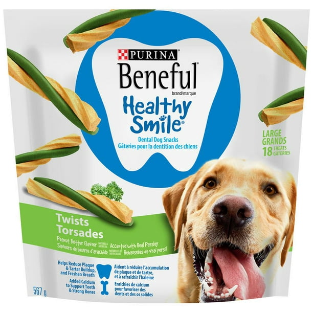 Purina® Beneful® Healthy Smile™ Twists Large Dental Dog Snacks - Walmart.ca
