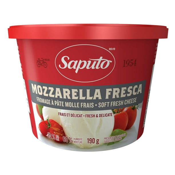 Saputo Mozzarella Fresca Cheese, 190 g - Walmart.ca