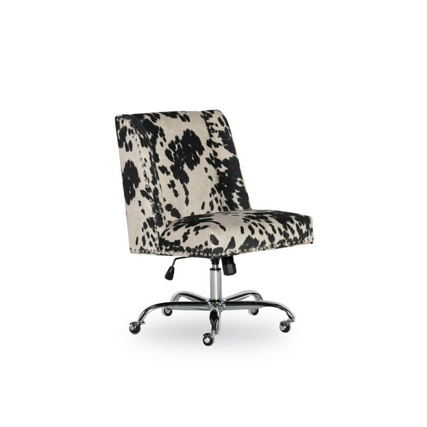 Monroe Black Cow Print Office Chair - Walmart.ca
