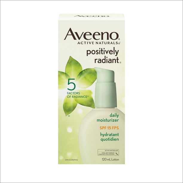 Aveeno Positively Radiant Face Moisturizer SPF 15 + Aveeno Positively ...