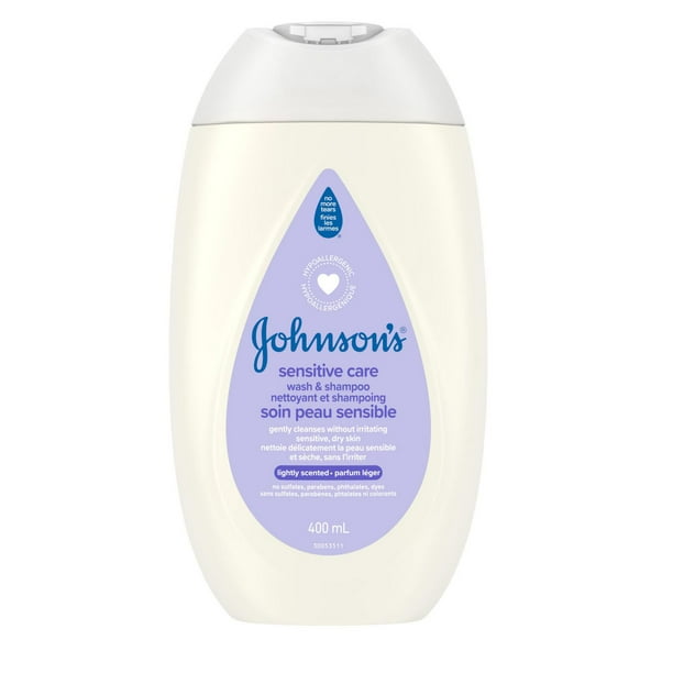 Johnson’s Sensitive Care Baby Wash & Shampoo, Hypoallergenic Cleanser ...