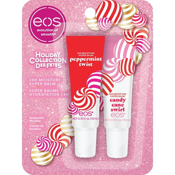 eos Holiday Peppermint Twist/Candy Cany Swirl Super Balm Blister 20ml ...