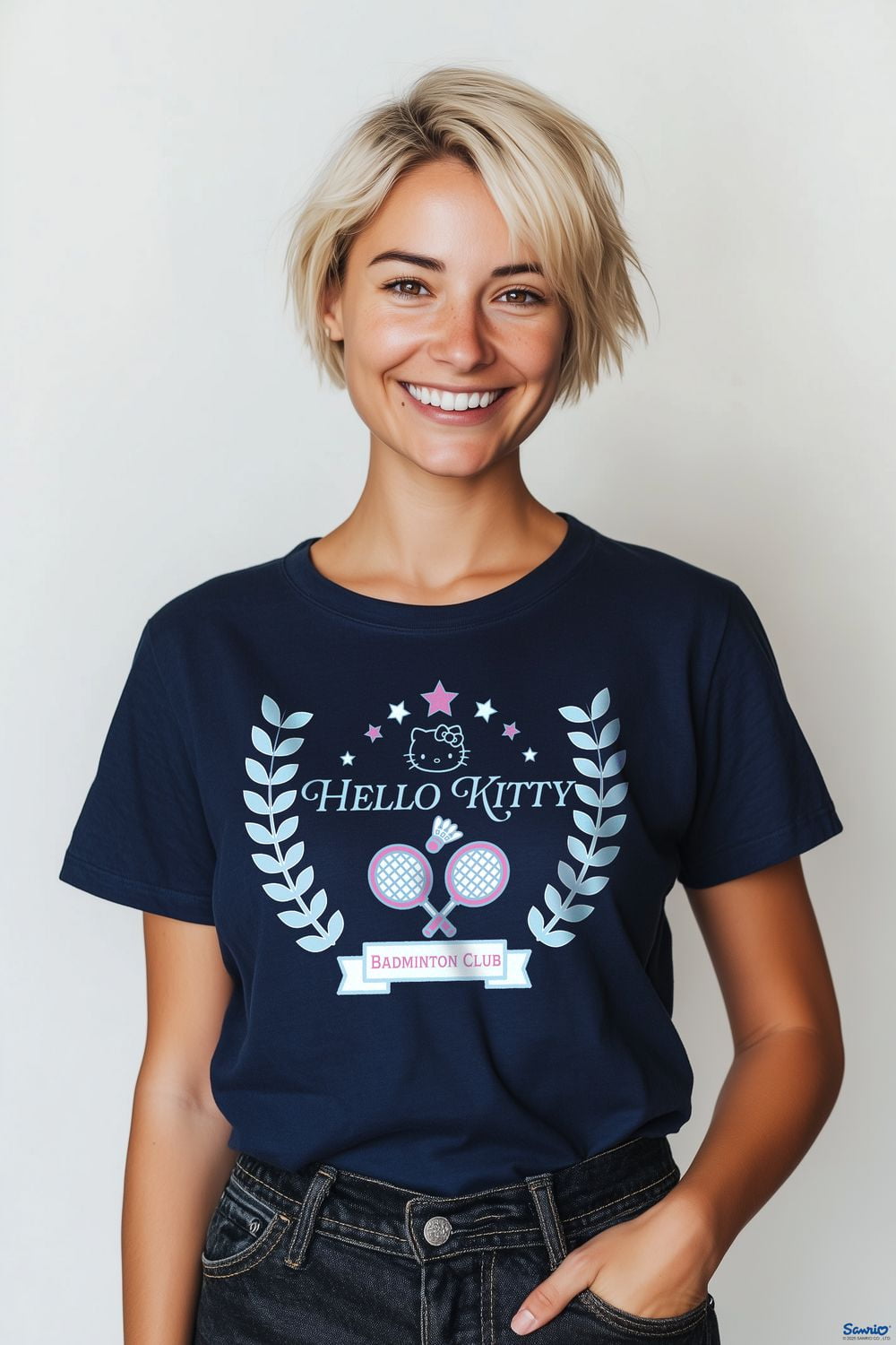 Click here for Bioworld Hello Kitty Badminton Club Graphic T-Shir... prices