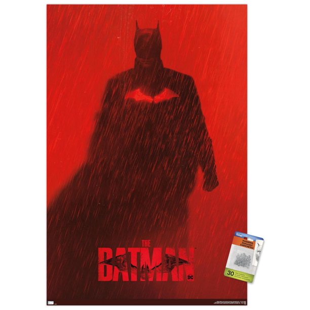 DC Comics Movie The Batman - Batman Teaser One Sheet Wall Poster, 14. ...