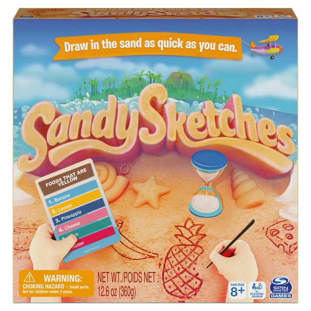 Sandy Sketches, Sand Drawing Guessing Board Game, for Families and Kids ...