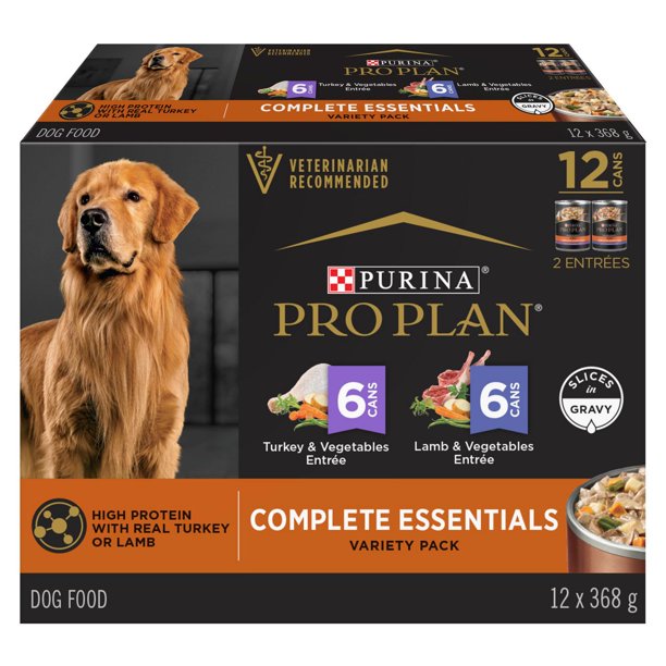 Purina Pro Plan Complete Essentials In Gravy Variety Pack, Wet Dog Food ...