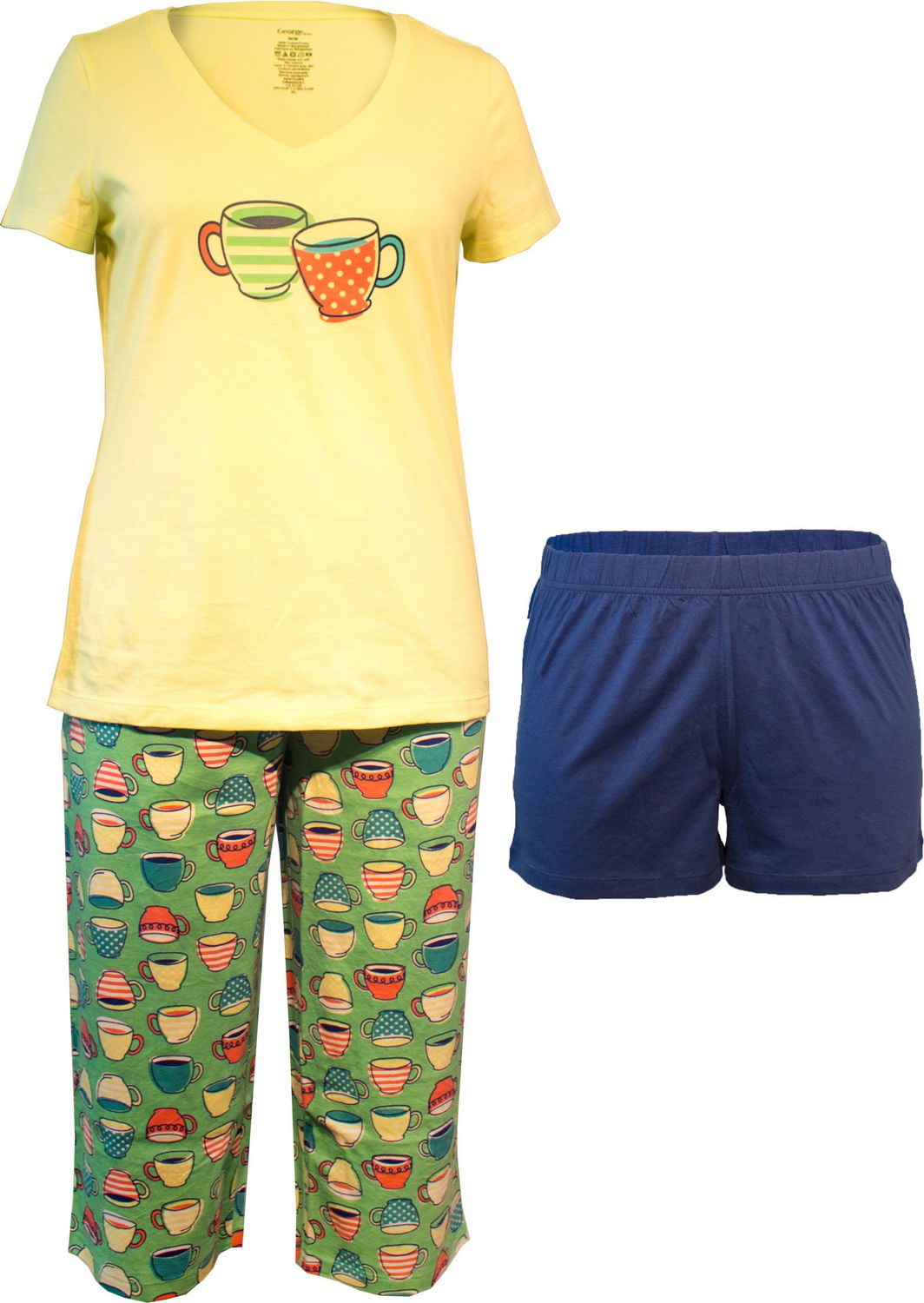 George Ladies' 3-piece Pyjama Set | Walmart Canada