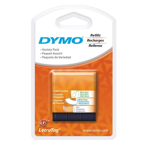 Dymo LetraTag Plastic Tape, 3-Pack - Walmart.ca