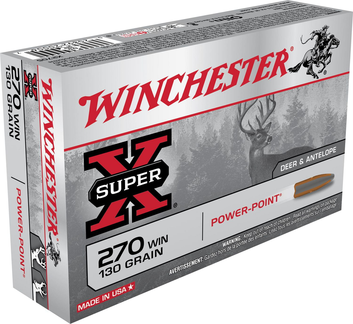Winchester Super-X Power-Point 270 Win Mag 130-Grain Ammunition ... Winchester Super-X Power-Point 270 Win Mag 130-Grain Ammunition ...