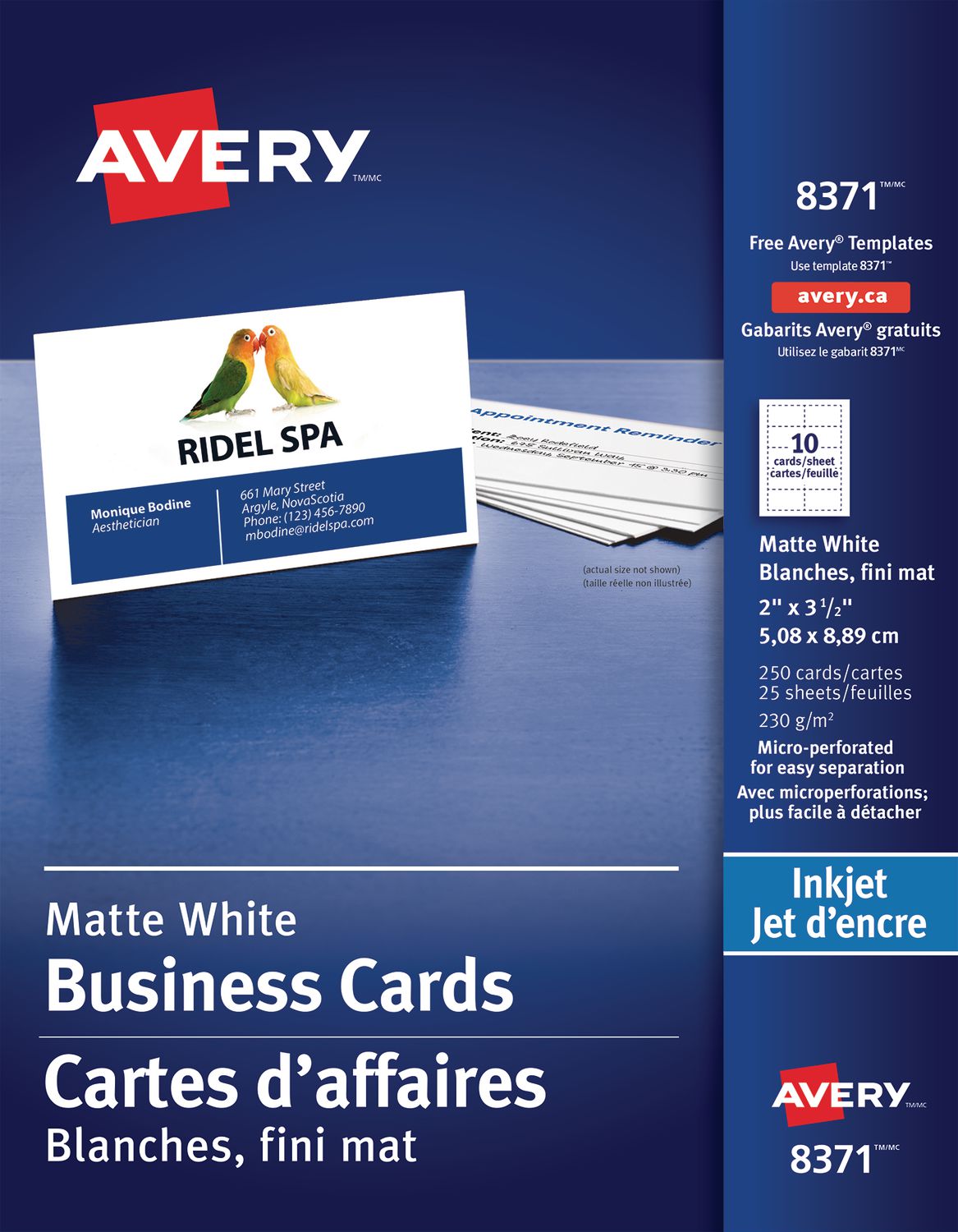 Avery Perforated Business Cards Walmart Canada