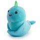 Fingerlings HUGS - Nikki (Blue Glitter) - Interactive Plush Narwhal ...