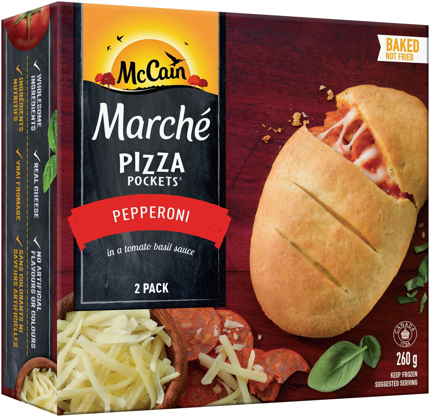 McCain Marché Pizza Pockets Pepperoni Frozen Snack | Walmart Canada